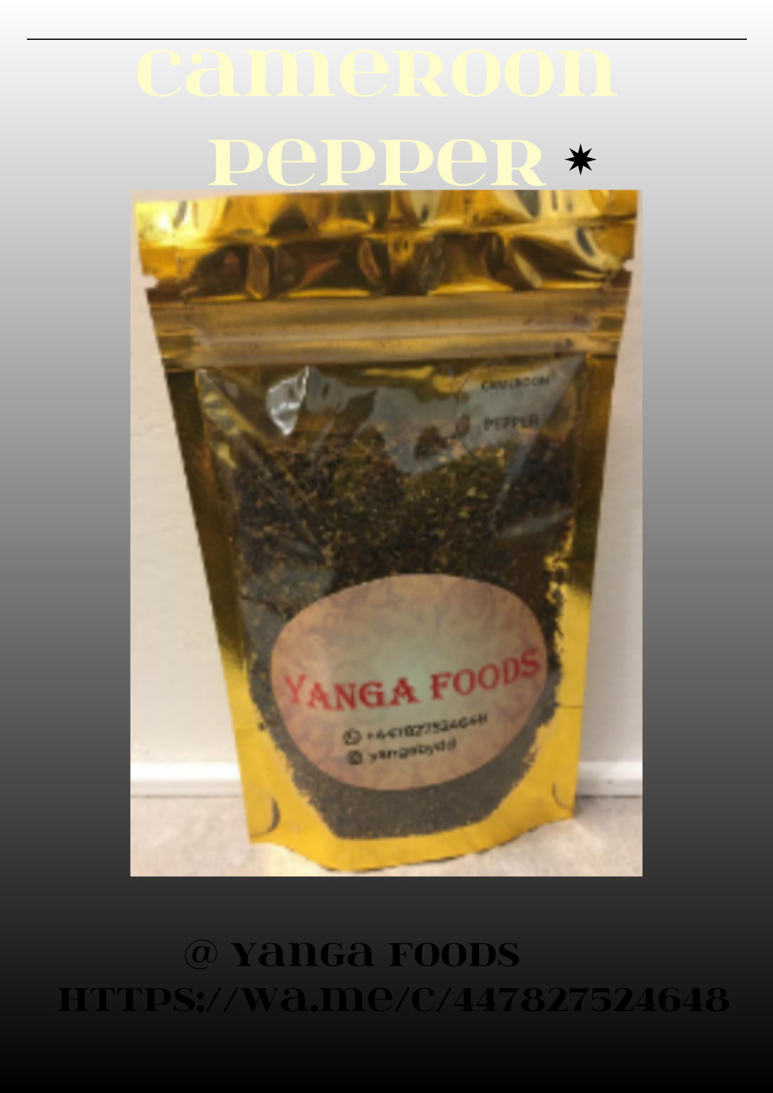 Tife Beauty | Undiluted Cameroon Pepper, freshly grounded, nice ...